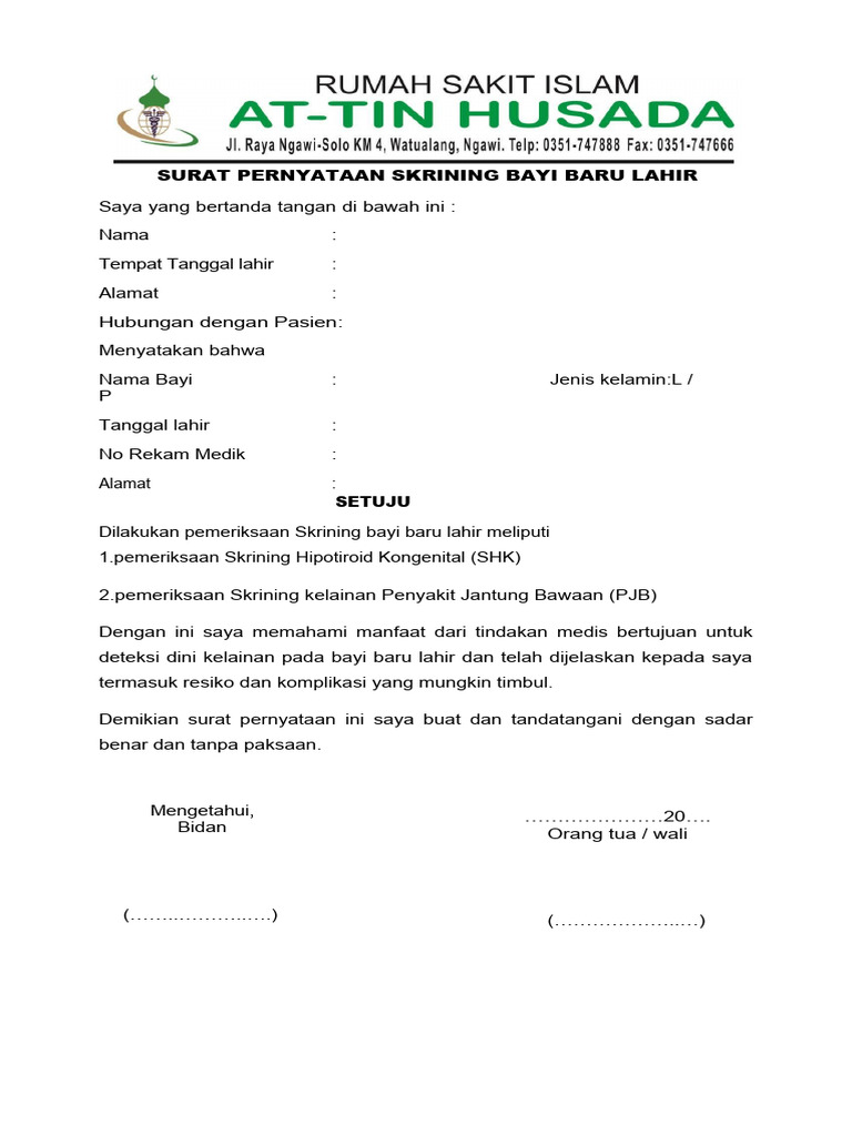 Pernyataan Dilakukan SHK&PJB | PDF