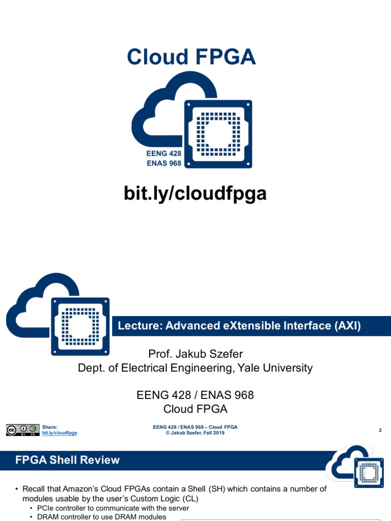 Eeng428 Lecture 007 Axi Protocol | PDF | Field Programmable Gate Array ...