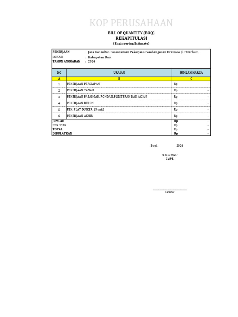 Boq Dsp. Marhum | PDF