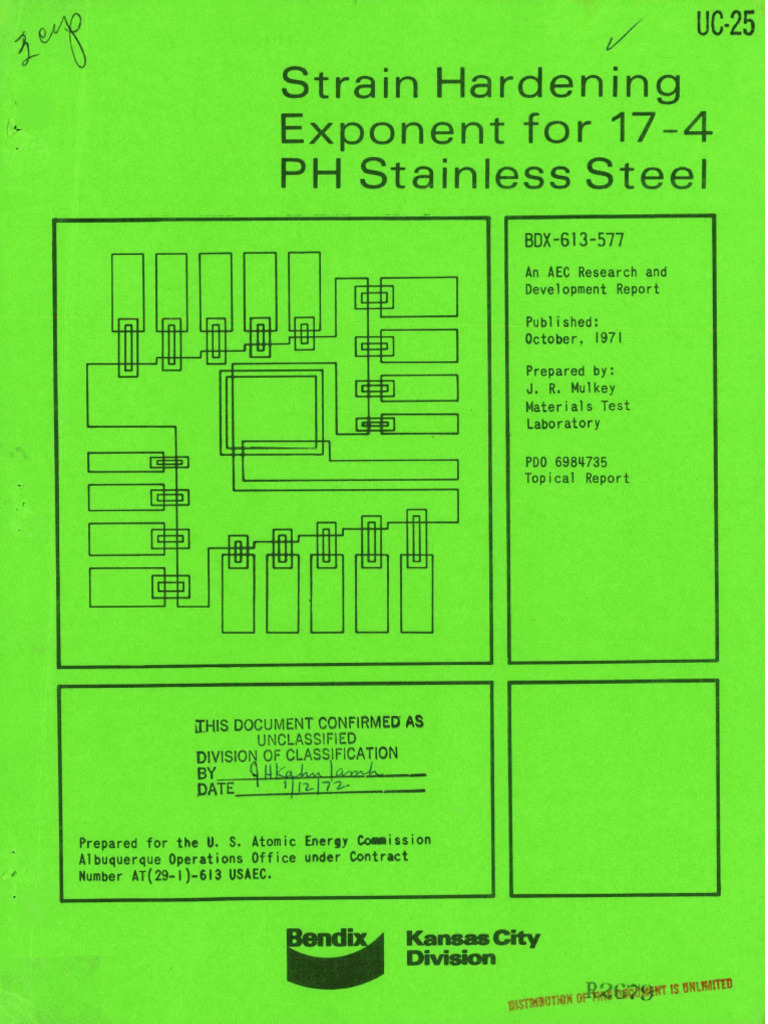 17-4PH - Strain Hardening Physical and Mechanical Properties | PDF | Deformation (Engineering ...