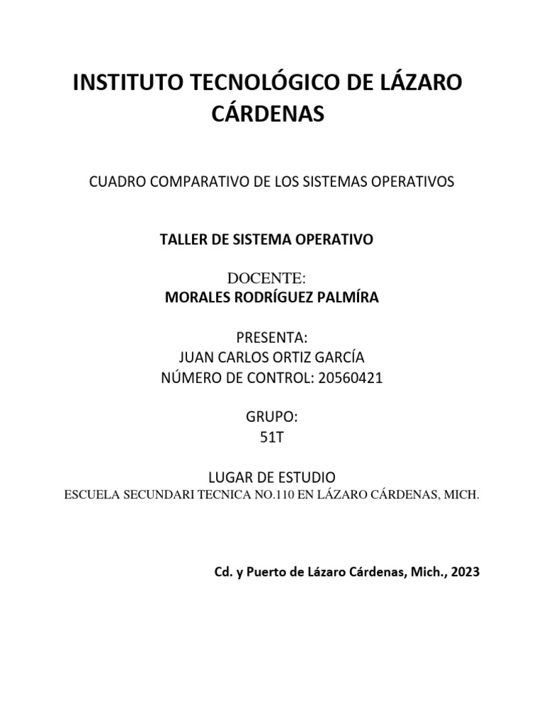 Cuadro Comparativo UNIDAD1 51T Juan Carlos Ortiz Garcia PDF Mac