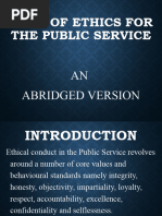Code of Conduct Integrity and Ethics | PDF | Corruption | Integrity