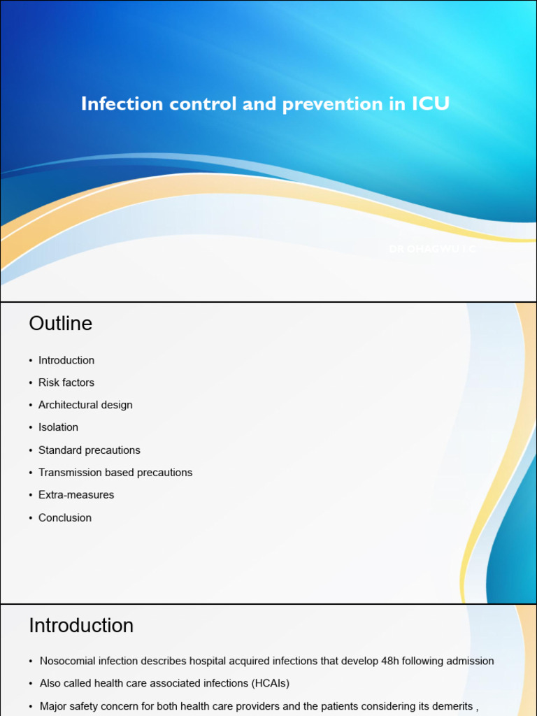Infection Control and Prevention in ICU | PDF | Hospital Acquired ...
