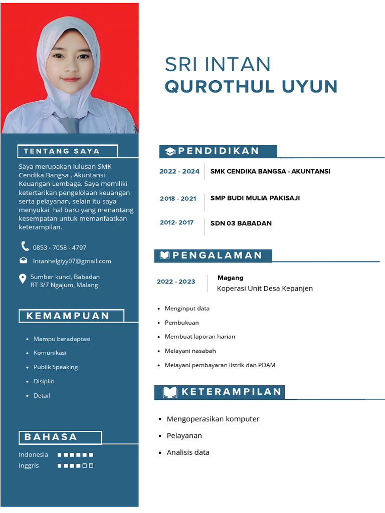 CV Intan 2024 | PDF