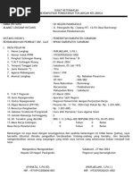 Surat Keterangan Tunjangan Keluarga | PDF