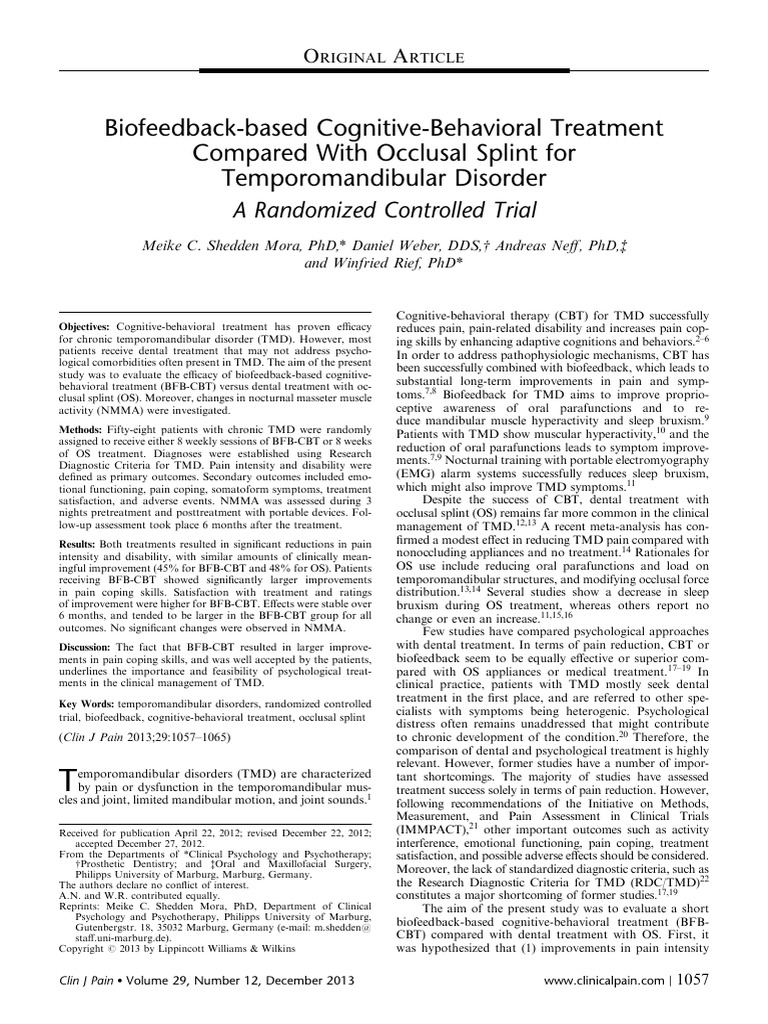 Biofeedback | PDF | Cognitive Behavioral Therapy | Diagnostic And Statistical Manual Of Mental ...
