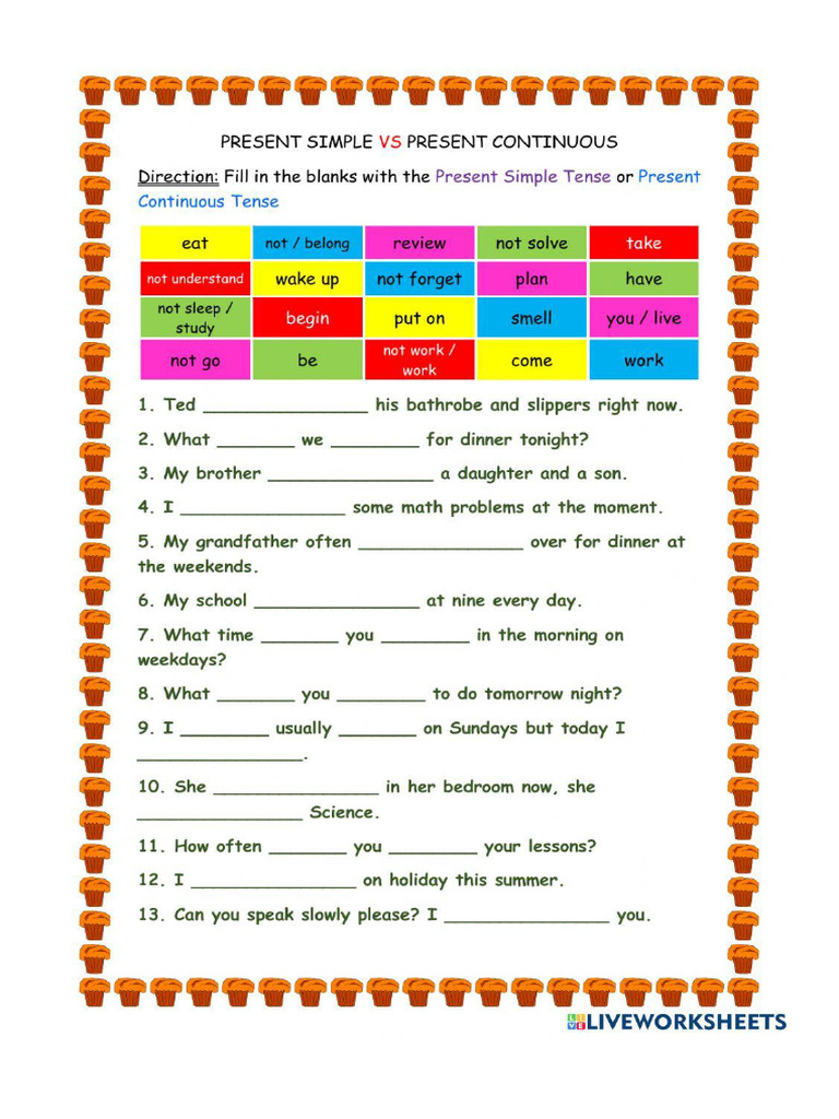 Present Progr Vs Present Simple Reinforce 3 | PDF