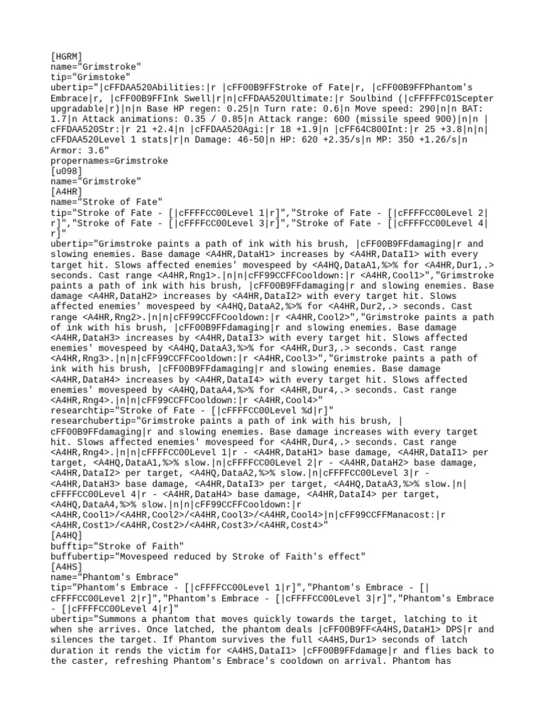 Orc Ability Strings | PDF