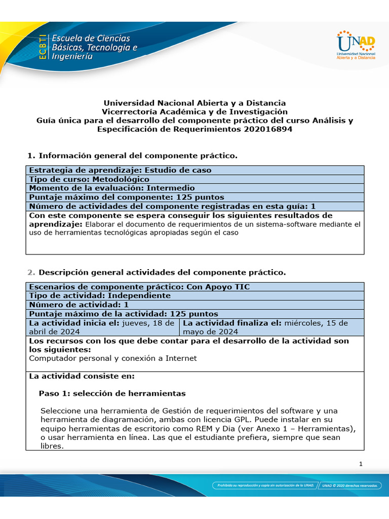 Guía para el desarrollo del componente práctico y rúbrica de evaluación ...
