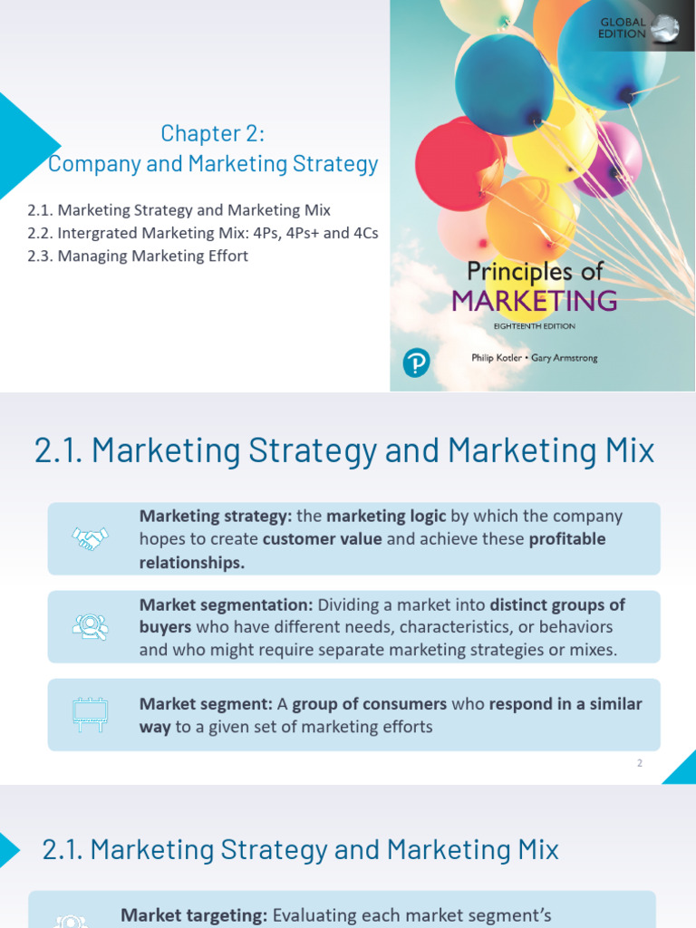 Lecture Principles-of-Marketing C2 | PDF | Marketing | Marketing Strategy