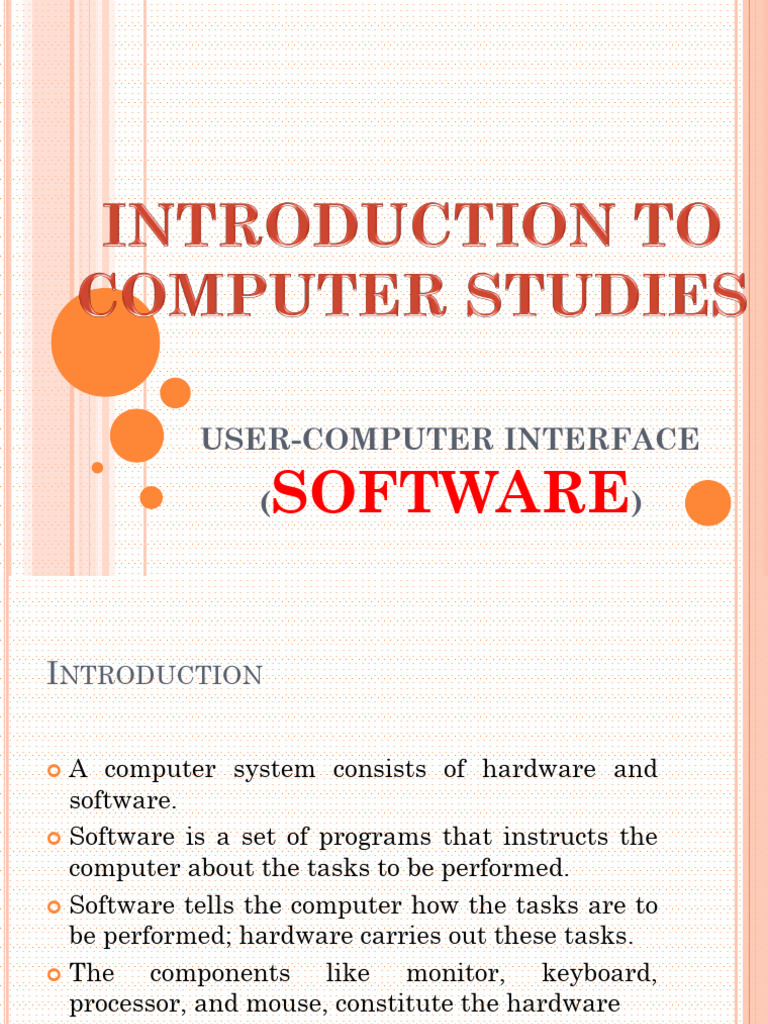 User Computer Interface SOFTWARE | PDF | Operating System | Software User Computer Interface SOFTWARE | PDF | Operating System | Software