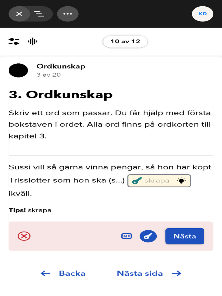 Övningar Kapitel 3 Rivstart B1+B2 Extramaterial | PDF
