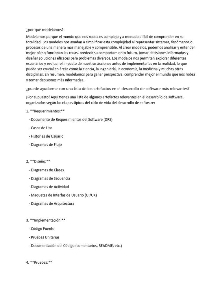 MODELAMIENTO EN SOFTWARE | Descargar gratis PDF | Ingeniería de software | Software