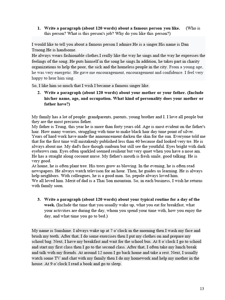 Essays | PDF | Physical Fitness