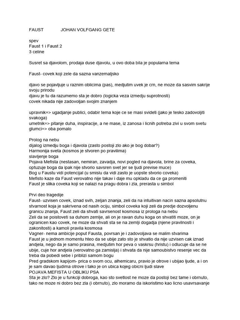 Faust Johan Volfgang Gete | PDF