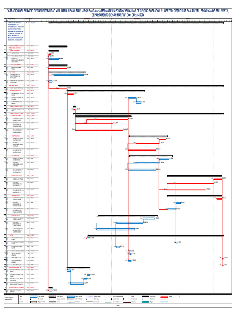 Programación de Obra Project | PDF