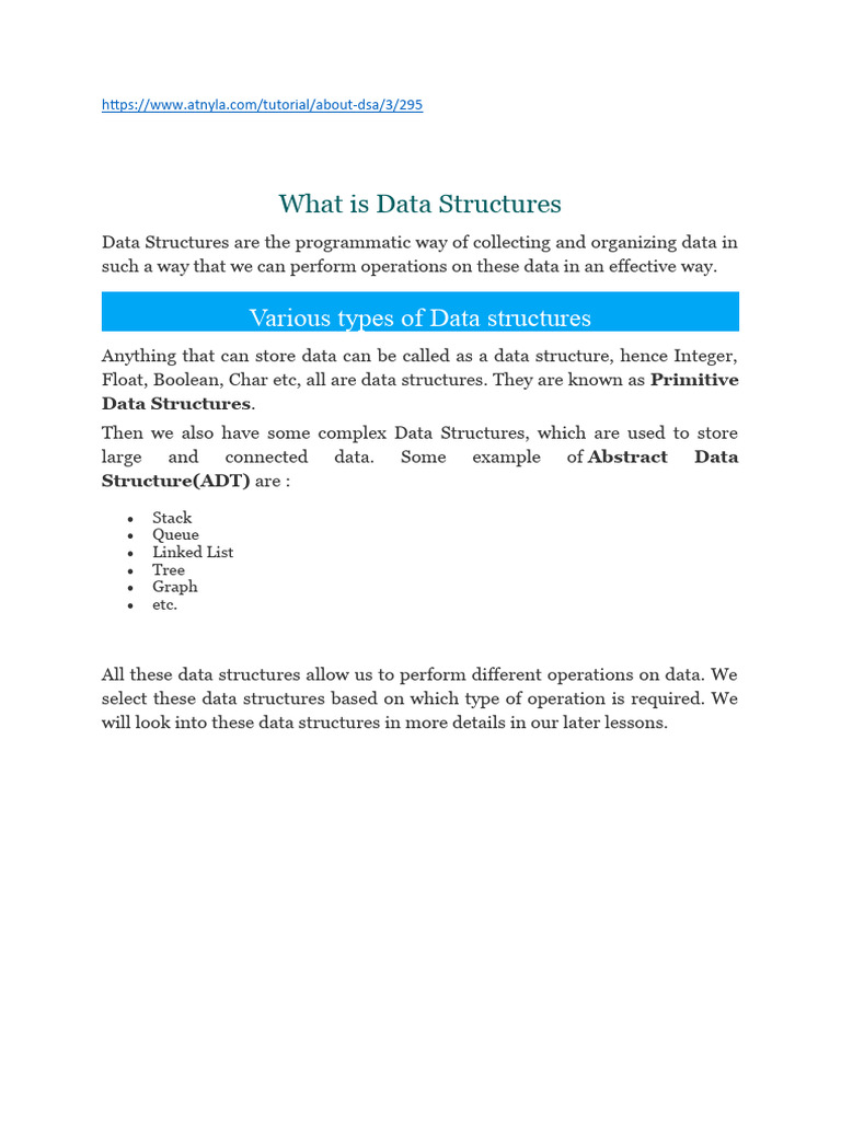 C_DS_BASICS | PDF | Data Type | Pointer (Computer Programming) C_DS_BASICS | PDF | Data Type | Pointer (Computer Programming)