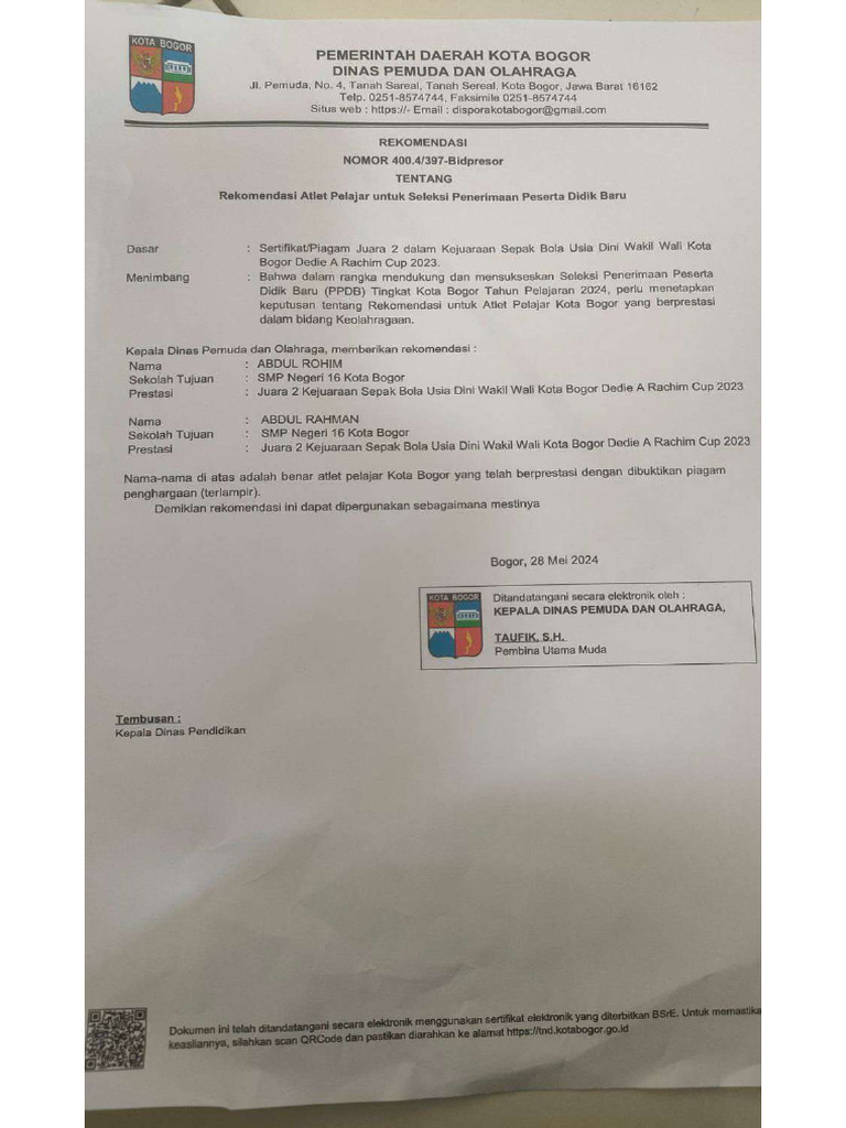 Surket Dari Dispora Punya Rohim | PDF