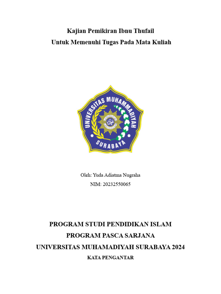 Kajian Pemikiran Ibnu Thufail | PDF