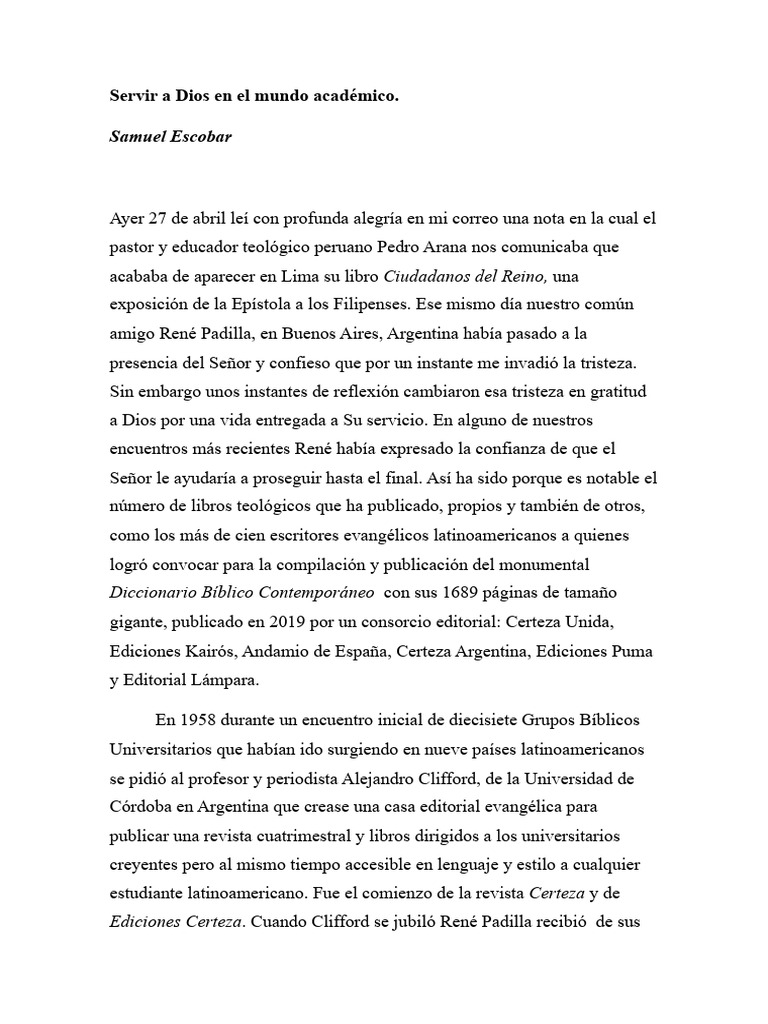 Renico | PDF | Evangélico
