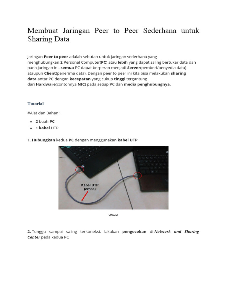 Jaringan Peer to Peer: Panduan Praktis | PDF