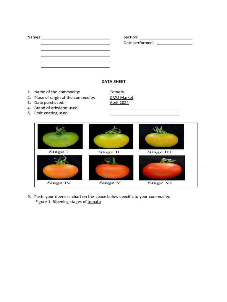 Exercise 6 Ripening of Climacteric and Non Climacteric Commodities ...