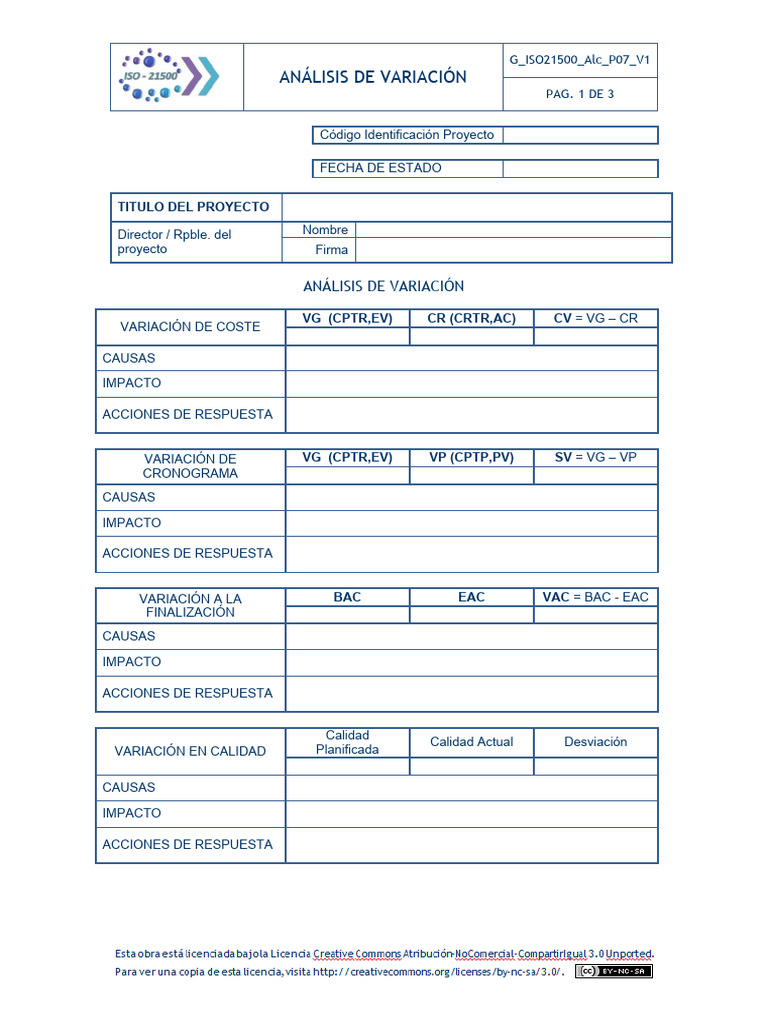Plantilla_ISO21500_analisis_de_variacion_EMV_2024 | PDF Plantilla_ISO21500_analisis_de_variacion_EMV_2024 | PDF