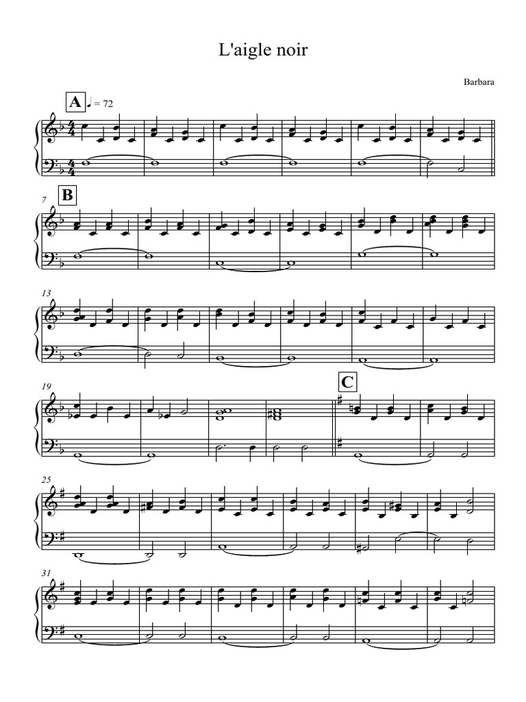 L'aigle noir - Partition complète | PDF