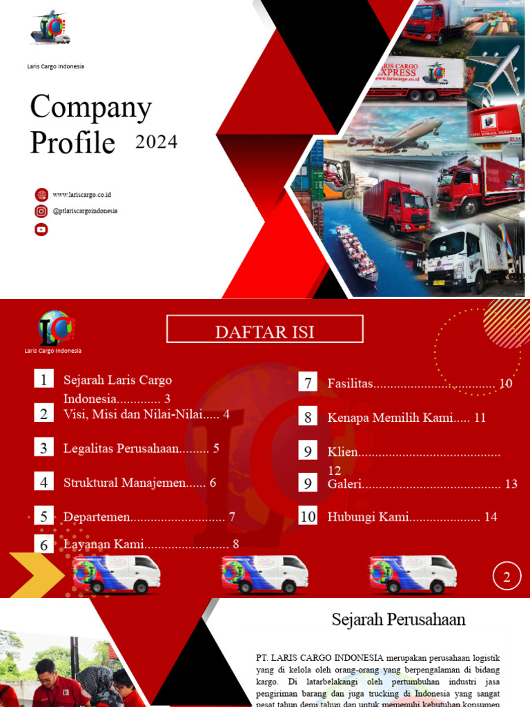 Company Profile Laris Cargo Indonesia | PDF