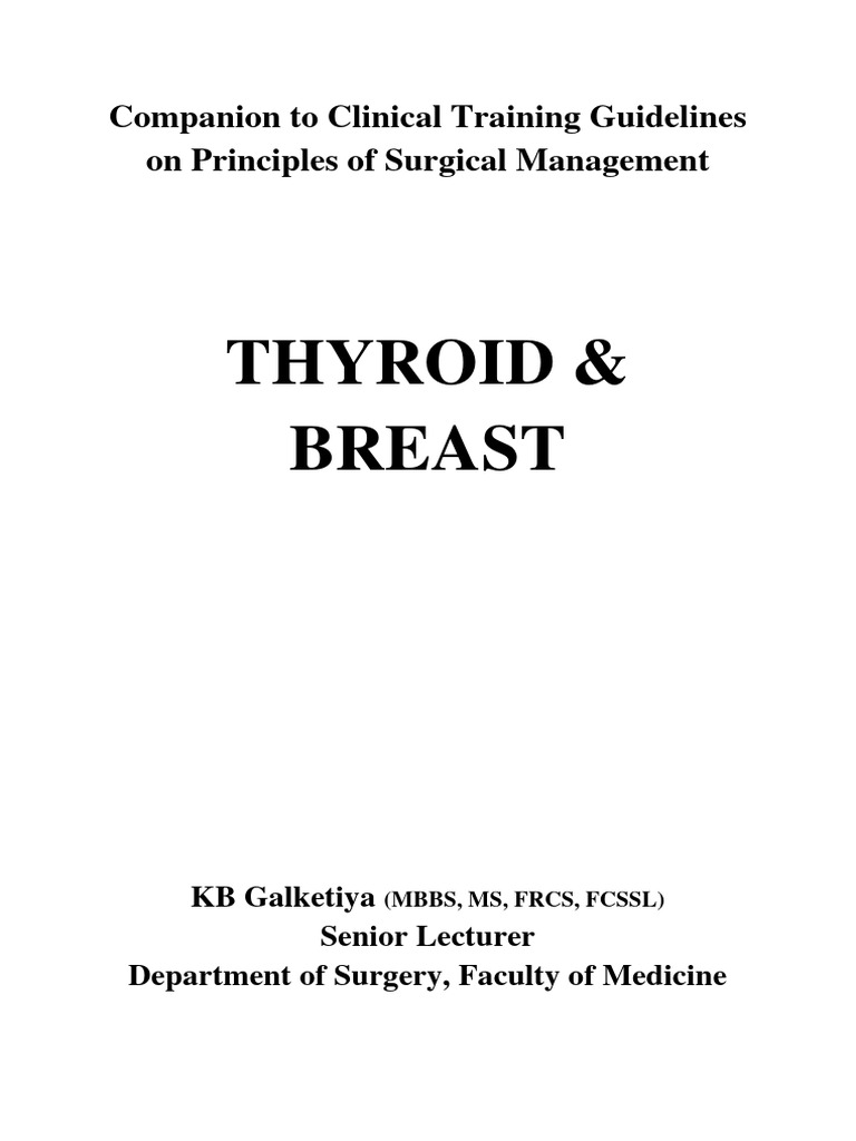 Thyroid and Breast | PDF | Thyroid | Hyperthyroidism