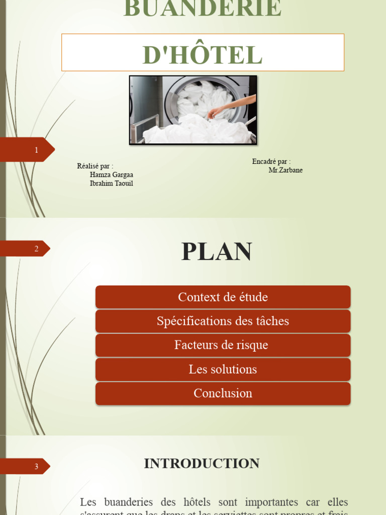 Buanderie D'hôtel | PDF | Sèche-linge