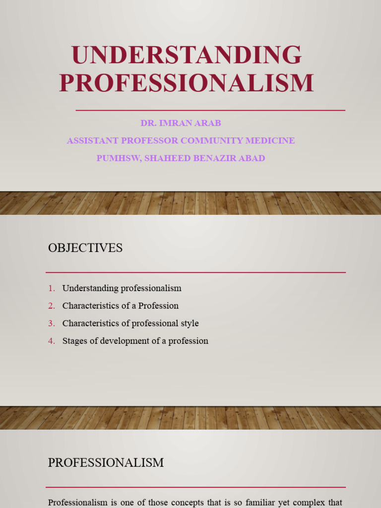 2-Understanding Professionalism | PDF | Theory | Knowledge