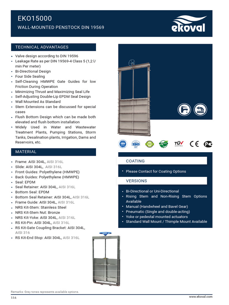 Ekoval | PDF | Valve | Stainless Steel