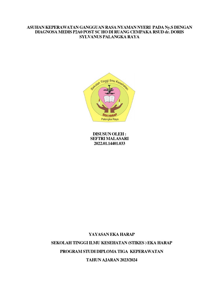 Asuhan Keperawatan Nyeri Post SC di RSUD | PDF