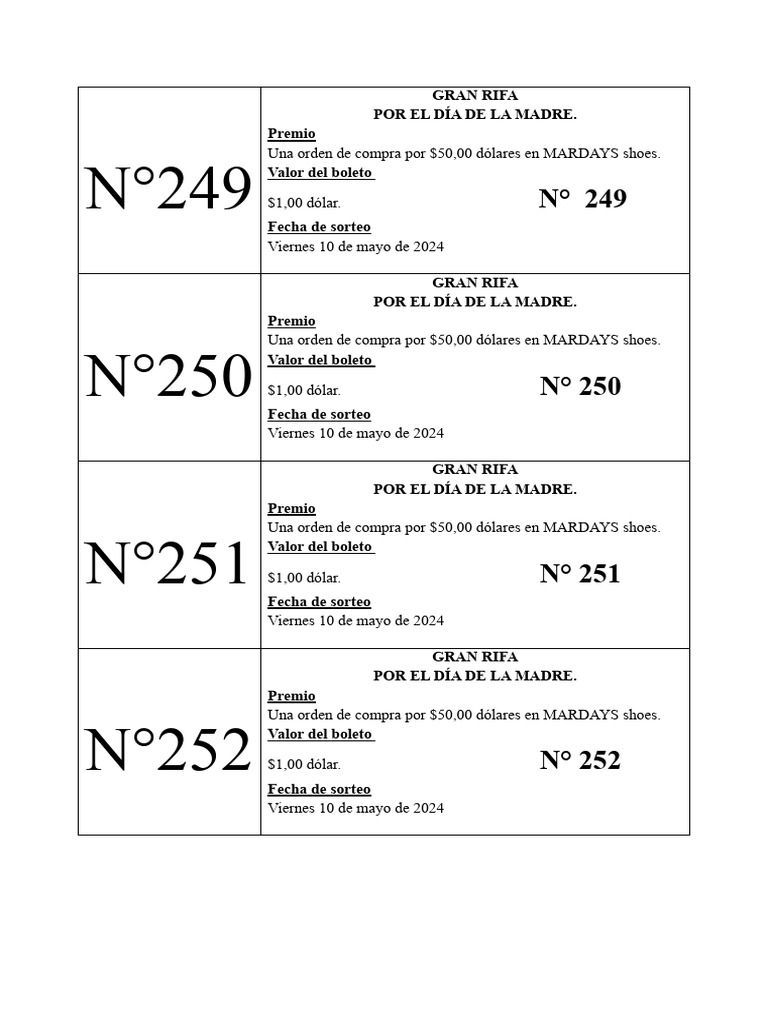 Rifa del Día de la Madre: Gana $50 en MARDAYS | PDF
