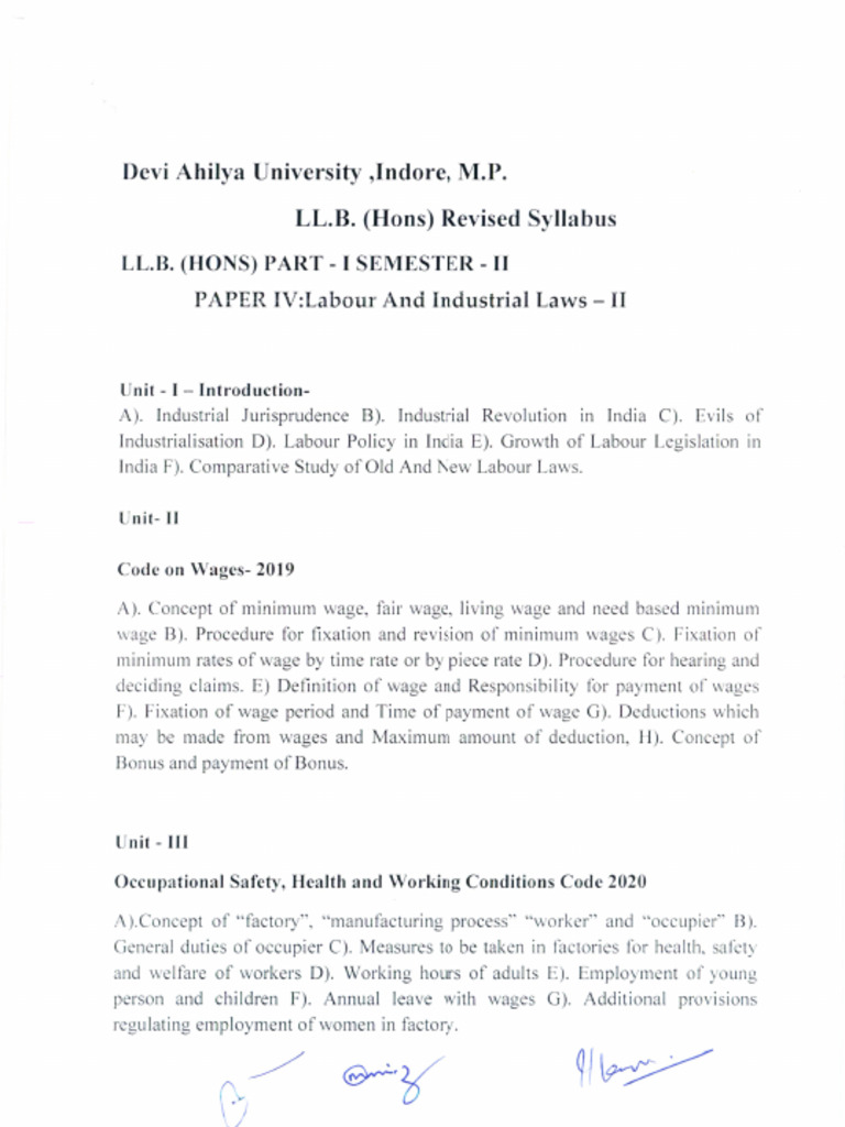 LL B Hons-Revised-Syllabus | PDF