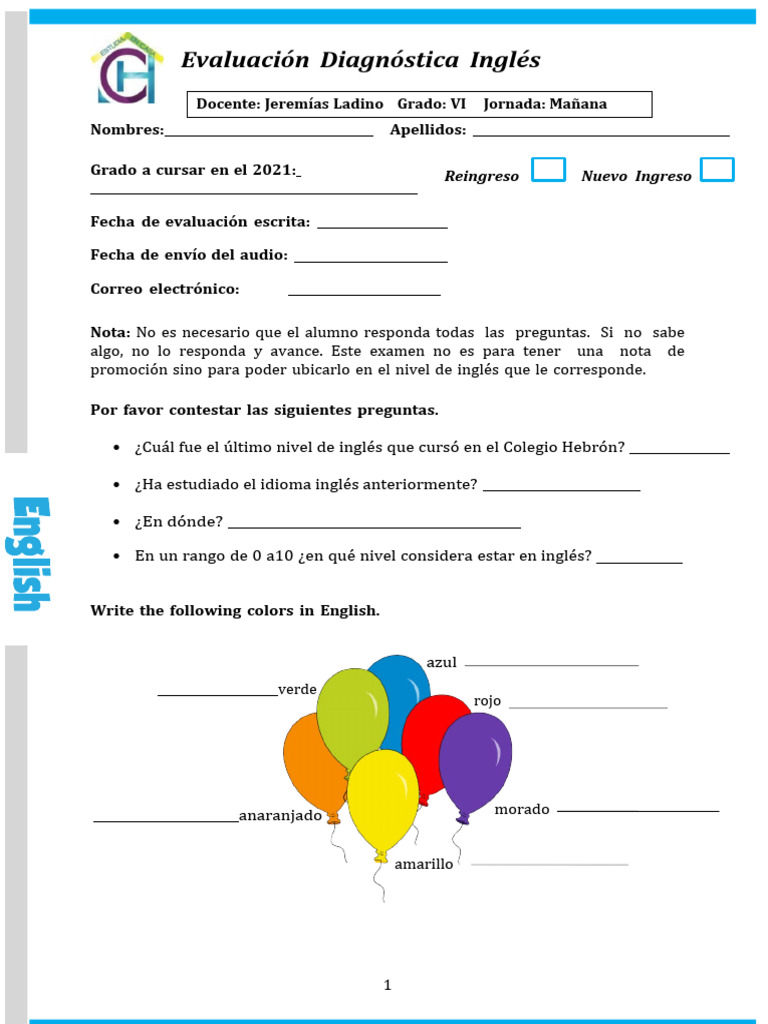 Inglés 601 602 603 604 Jeremias Ladino 1 | PDF | Noun | Word