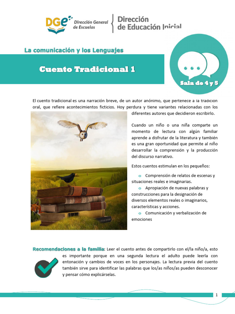 Cuento Tradicional 1 | PDF | Cuentos | Bella Durmiente