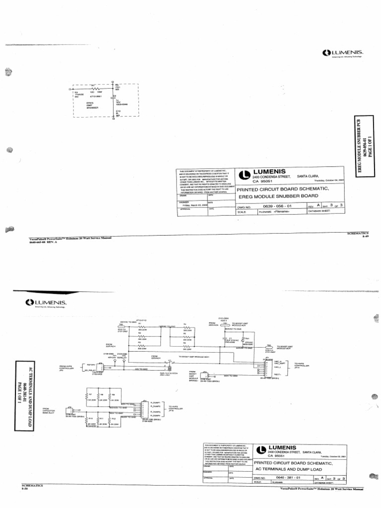 Lumenis Versapulse Powersuite 20w Schematics | PDF
