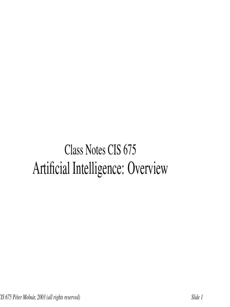 Artificial Intelligence, Overview | PDF | Artificial Intelligence | Intelligence (AI) & Semantics