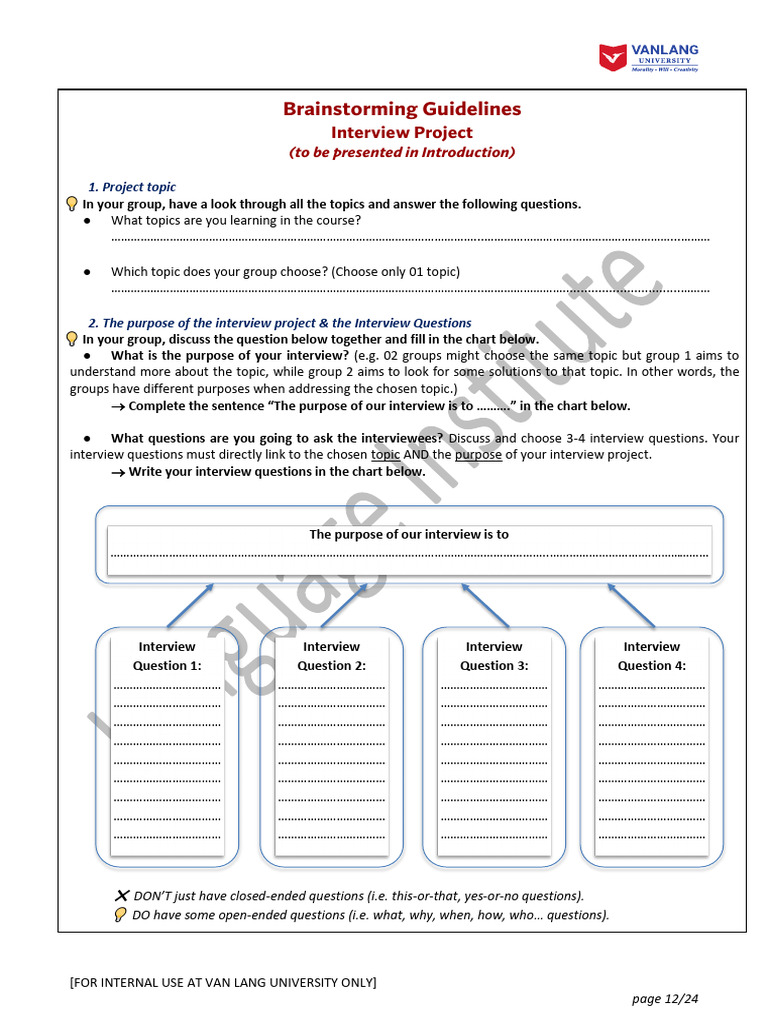 Interview Project - Forms | PDF | Interview | Thought Interview Project - Forms | PDF | Interview | Thought