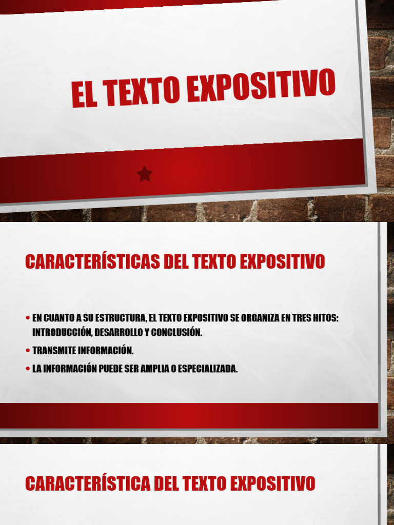 El Texto Expositivo | PDF | Información