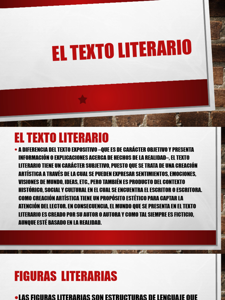 Características del Texto Literario | PDF | Metáfora