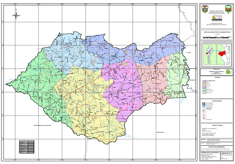 Mapa Político de Astrea, Cesar | PDF