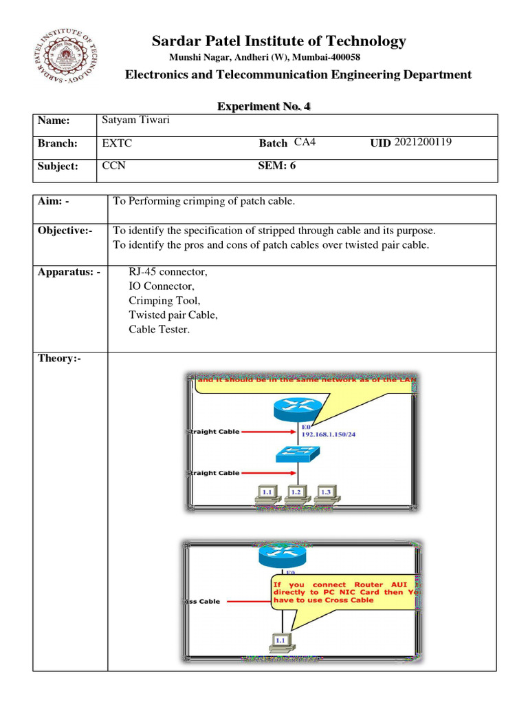 CCN Exp4 | PDF | Electrical Components | Electrical Engineering