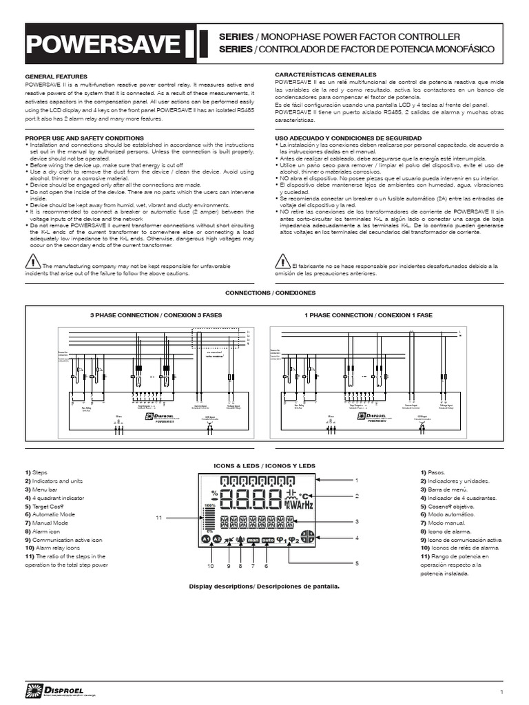 Powersave II Serie | PDF | Componentes eléctricos | Ingenieria Eléctrica