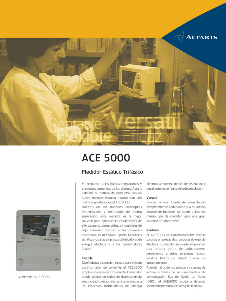 ACE3000 260 Brochure | PDF | Ingenieria Eléctrica | Business