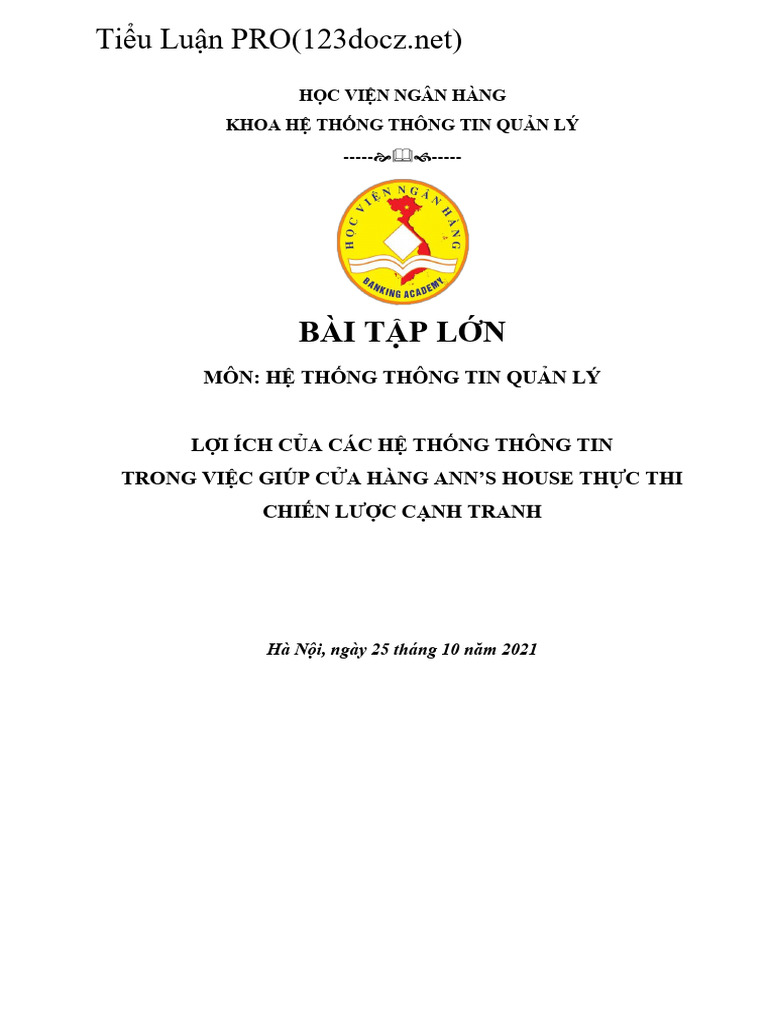 Loi Ich Cua Cac He Thong Thong Tin Trong Viec Giup Cua Hang Ann S House Thuc Thi Chien Luoc Canh ...
