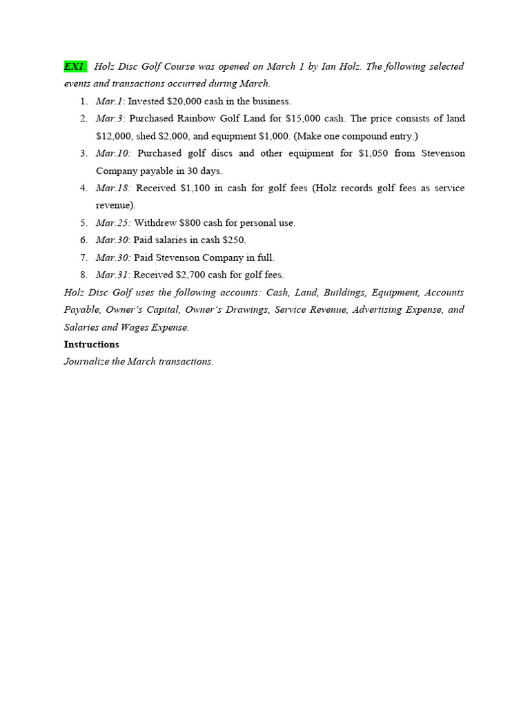 BT Chapter 1+2 | PDF | Expense | Revenue