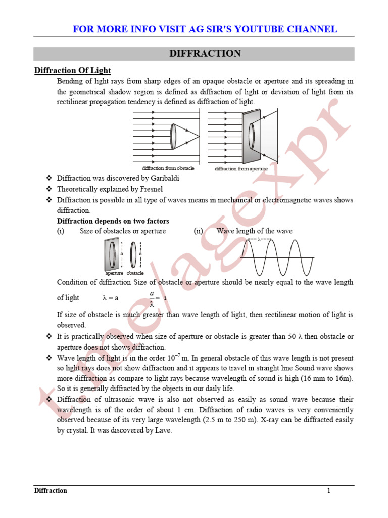 Diffraction 11212212221 Download Free Pdf Diffraction Angular Resolution